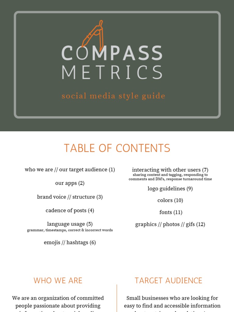 Social Media Style Guide for Compass | PDF | Social Media | Popular ...