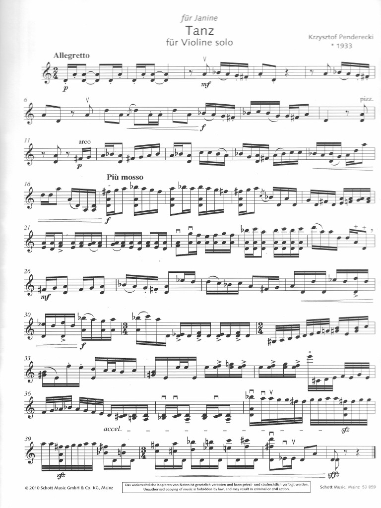 Penderecki Tanz | PDF