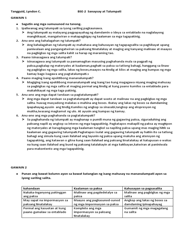 Talumpati | PDF