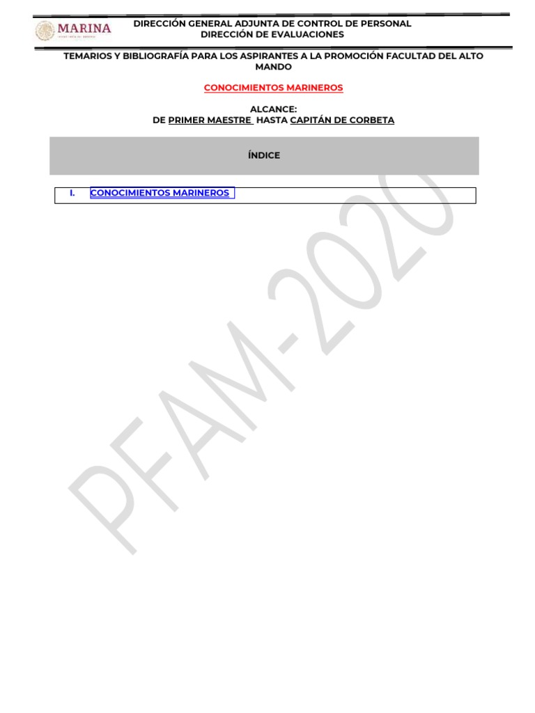 1.T Con - Marineros E 1ermtre. Cap - Corb 2020 | PDF | Buques | Embarcación
