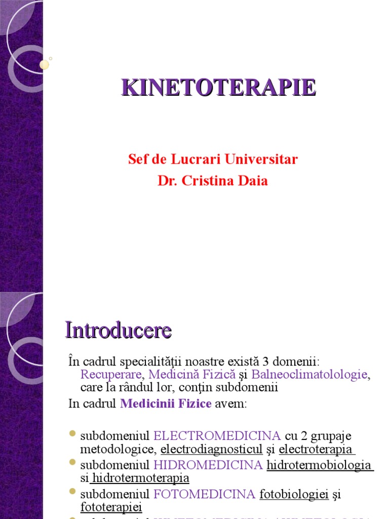 Kinetotherapy: An Overview of Techniques, Methods, and Objectives | PDF ...