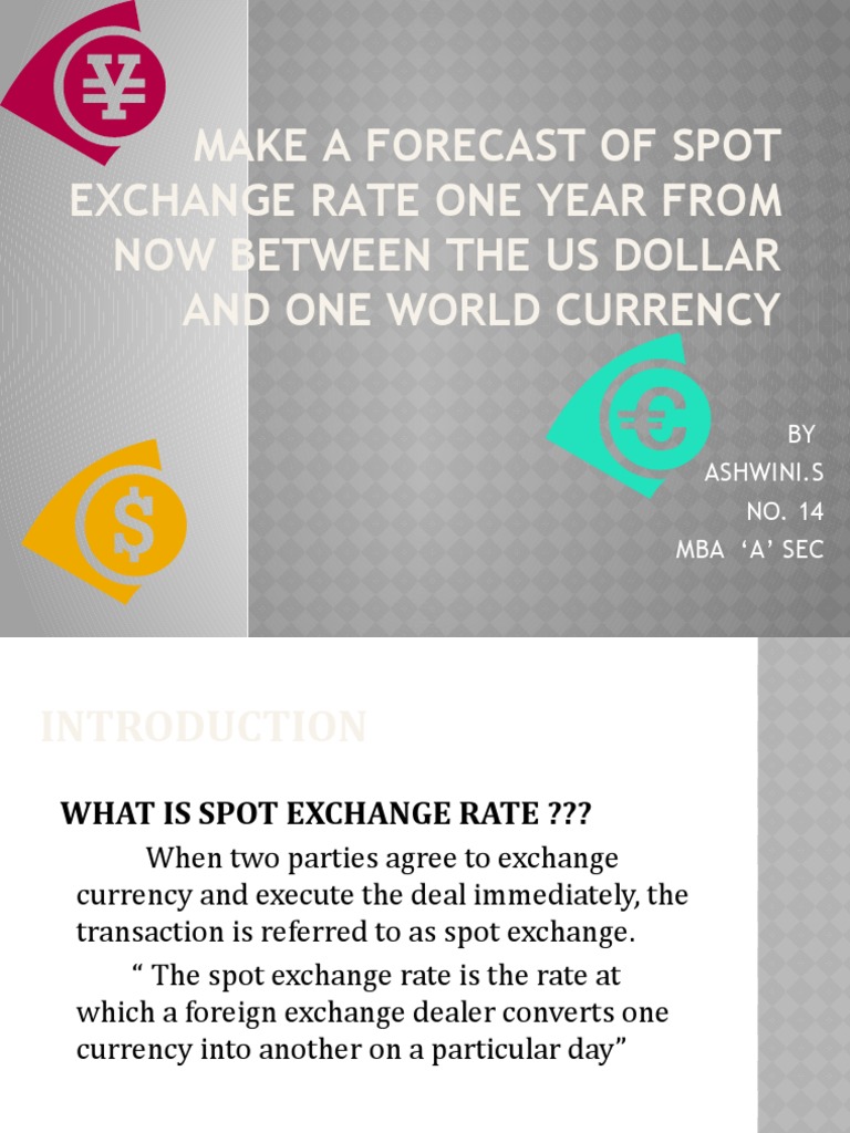 Spot Exchange Rate | PDF | Business | Exchange Rate