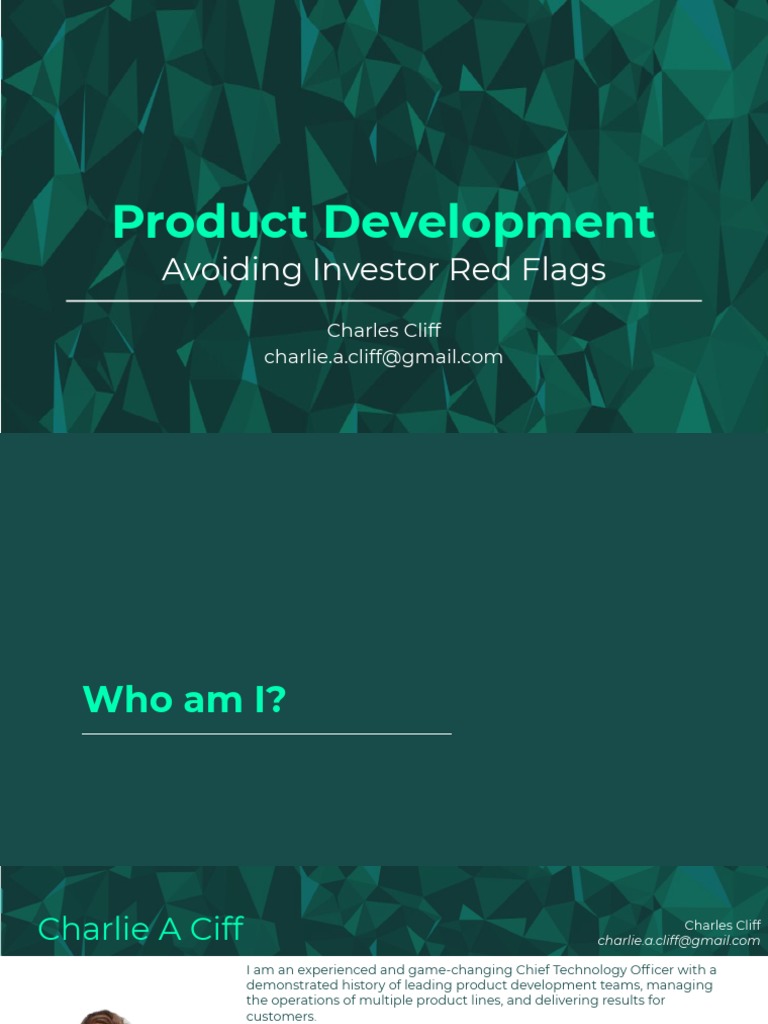 Investor Red Flags in Product Development | PDF | Startup Company ...