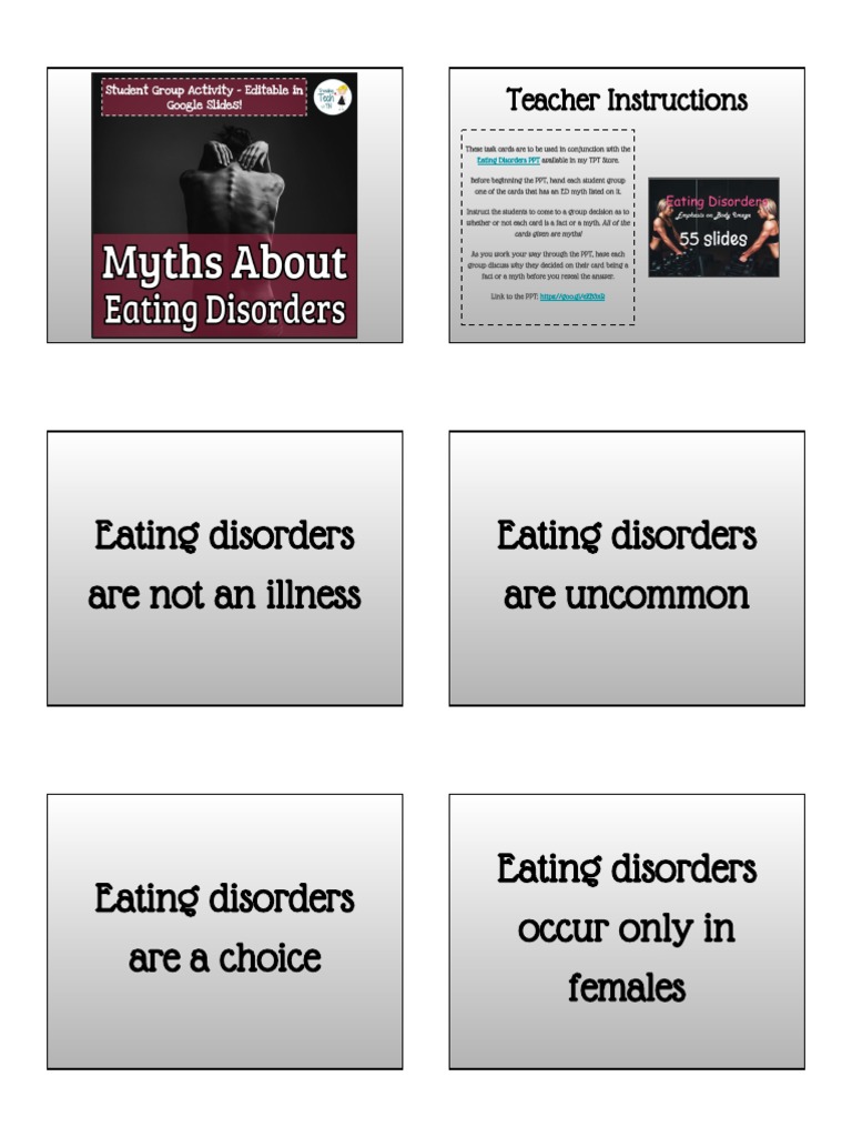 Eating Disorders Are Not An Illness Eating Disorders Are Uncommon | PDF ...