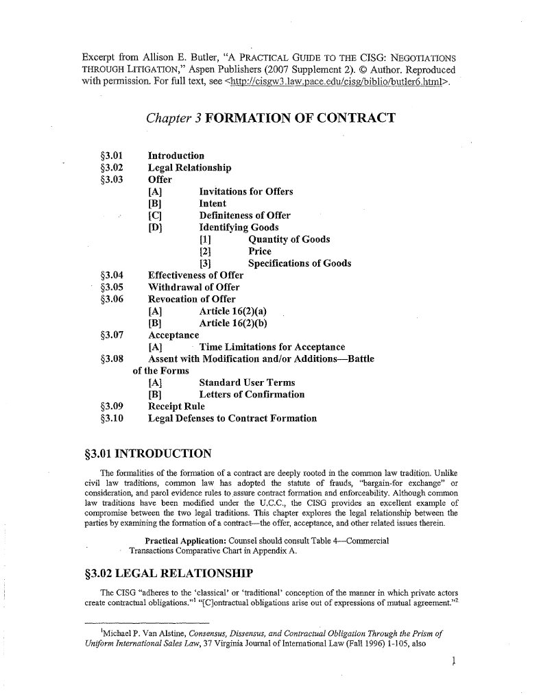 CISG Contract Formation Essentials | PDF
