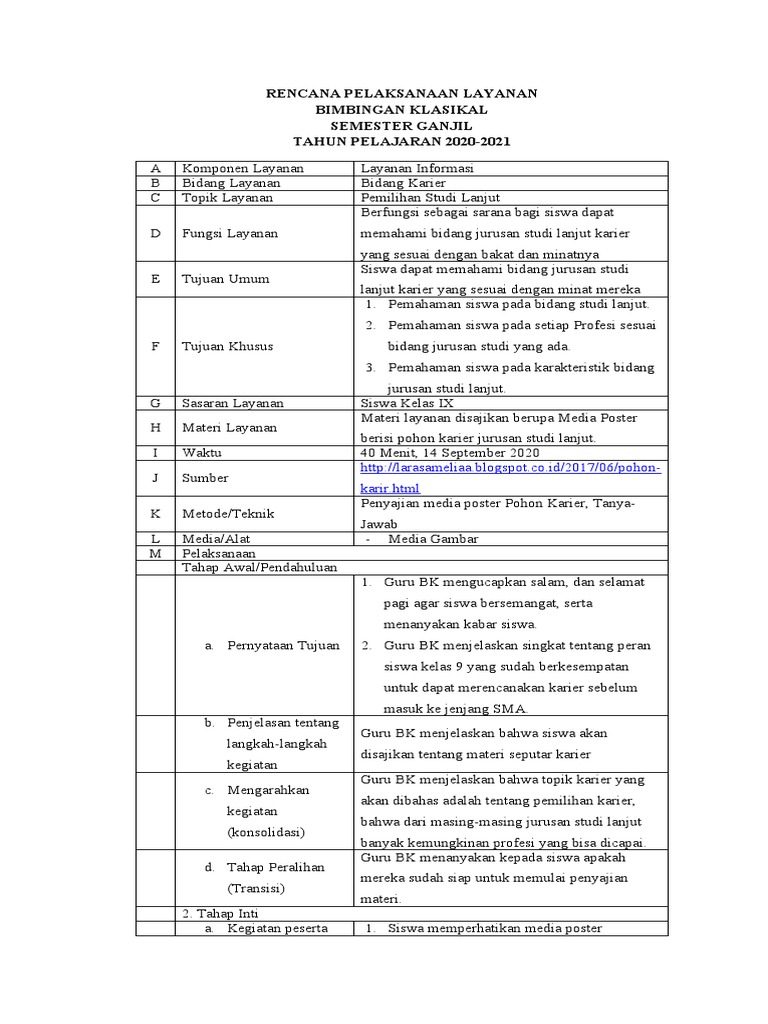 RPL Materi BK Karir Pohon Karier | PDF
