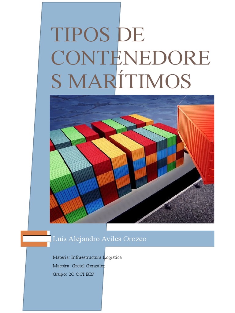 Tipos de Contenedores Marítimos | PDF | Comercio | Gestión de la cadena ...