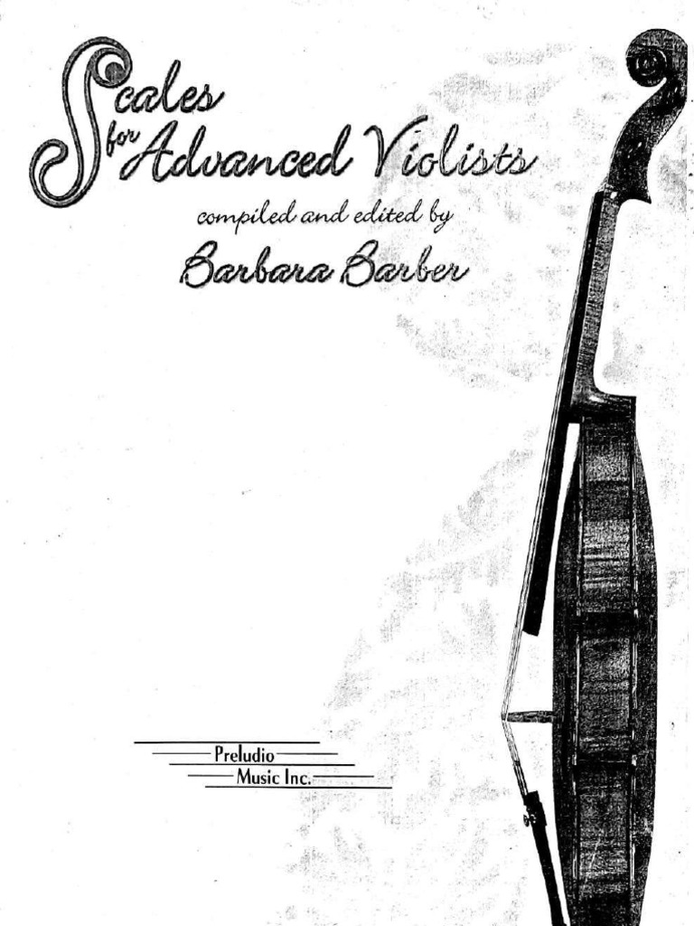 Barbara Barber - Scales For Advanced Violist | PDF
