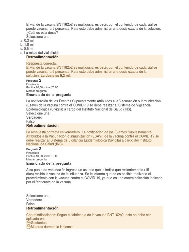 2el Vial de La Vacuna BNT162b2 Es Multidosis | PDF | Vacunas ...