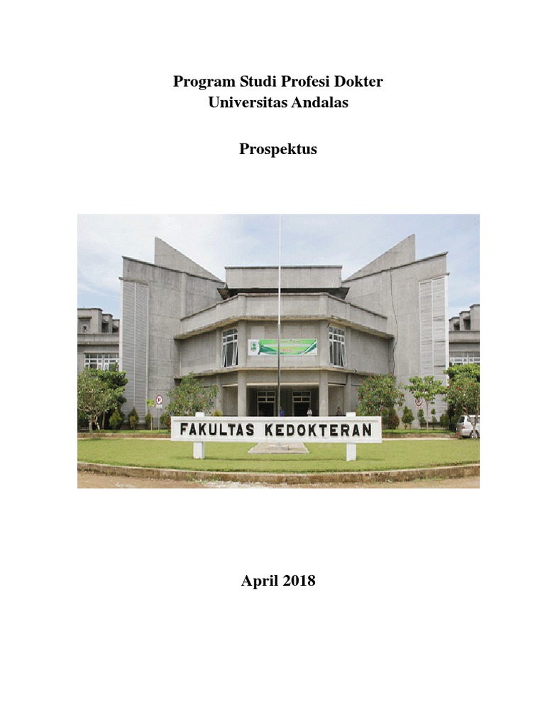 Prospektus Program Studi Profesi Dokter Unand | PDF | Pengembangan Diri ...