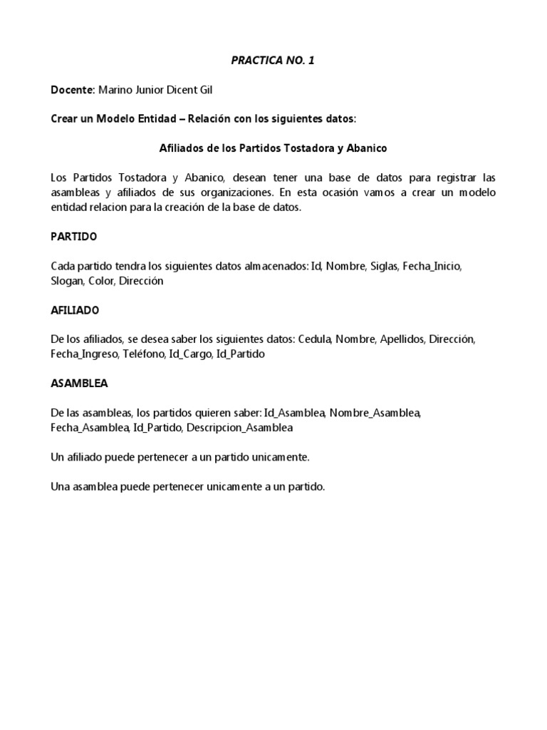 Practica No. 1, SQL Server | PDF