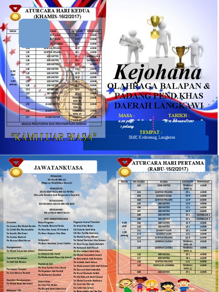 Buku Program Kejohanan Olahraga | PDF