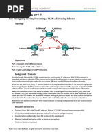 11.10.1 Packet Tracer - Design and Implement A VLSM Addressing Scheme - ILM | PDF | Ip Address ...