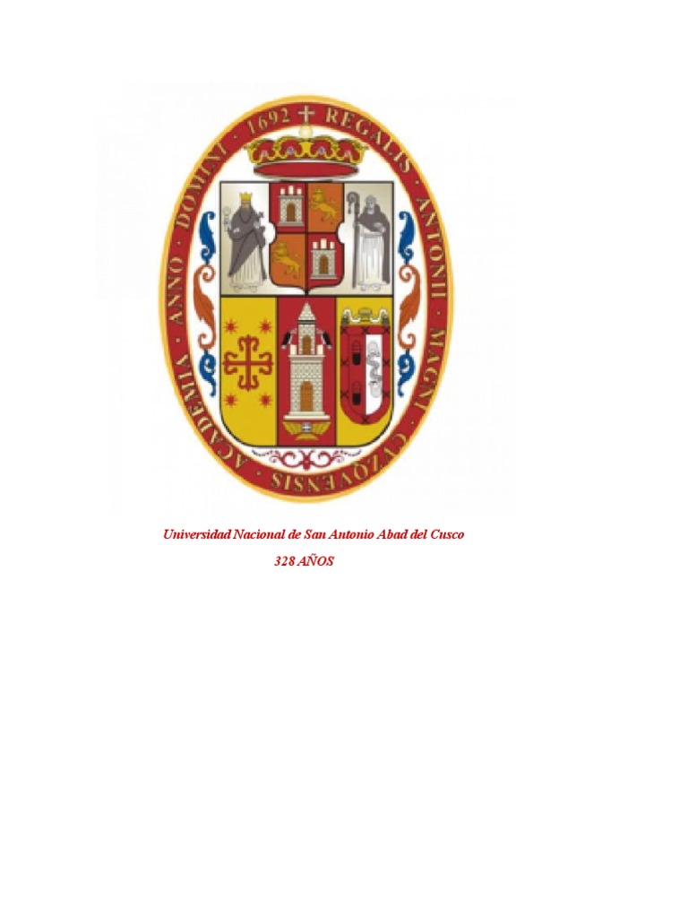 Logo y escudo de la UNSAAC | PDF