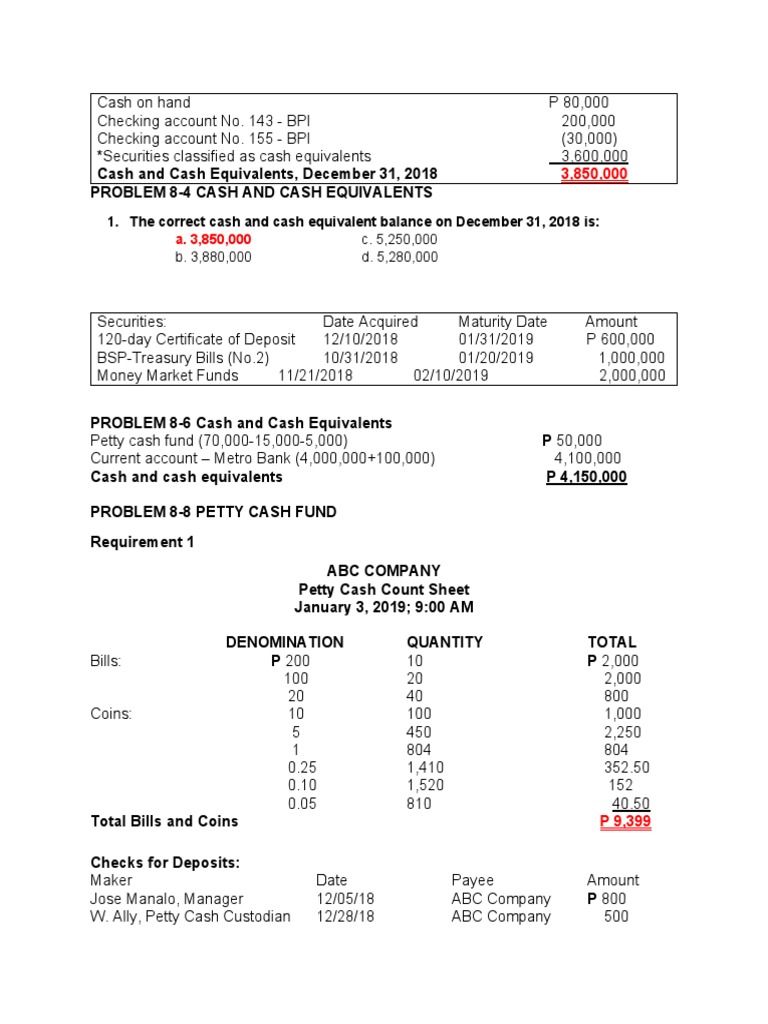 Audit of Cash | PDF | Cheque | Payments