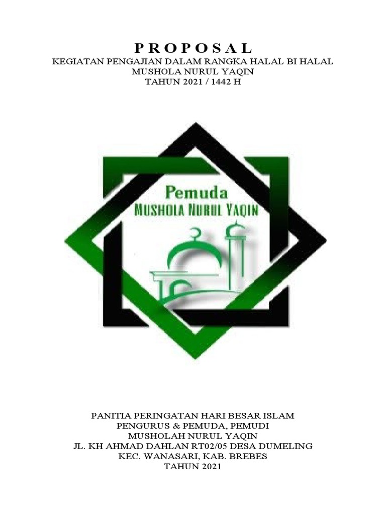 Proposal Maulid Nabi Musholah Nurul Hikmah | PDF | Agama & Spiritualitas