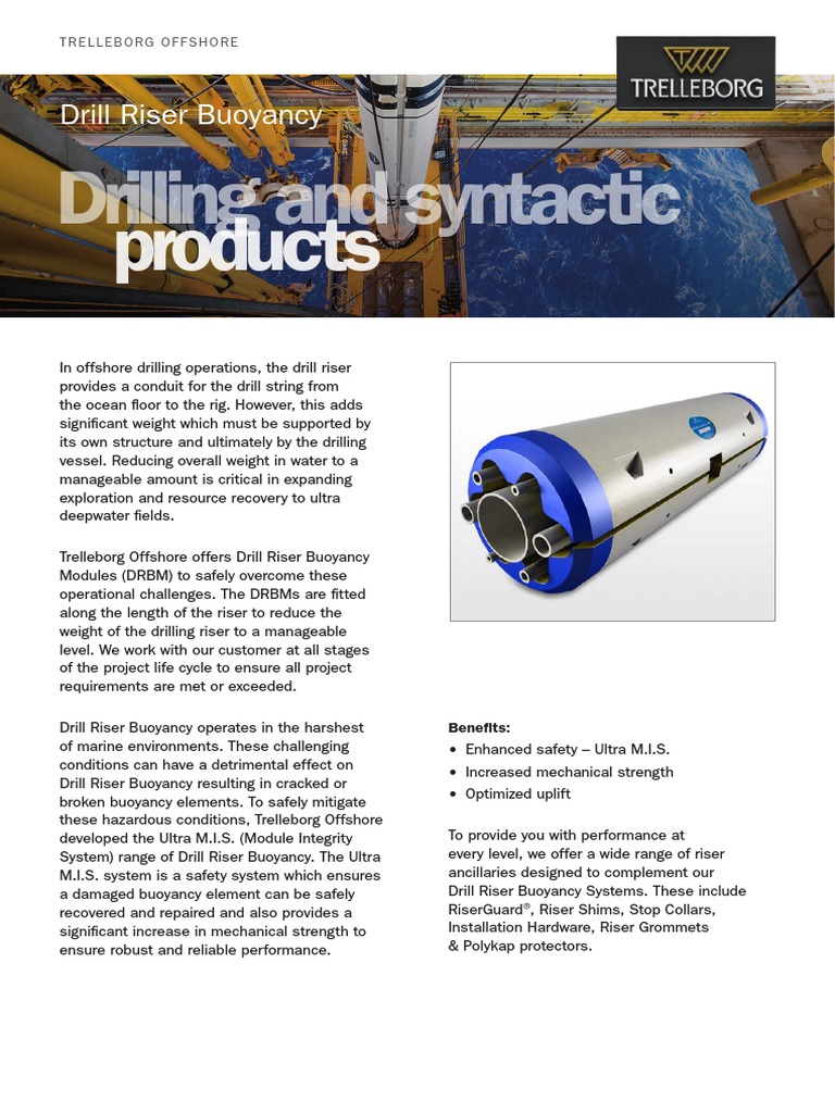 Drill Riser Buoyancy Module | PDF | Offshore Drilling | Nature