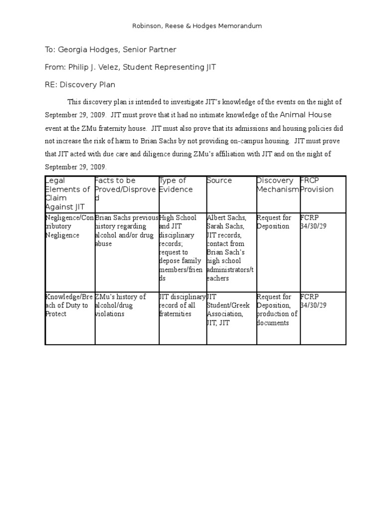 Discovery Plan | PDF | Common Law | Government