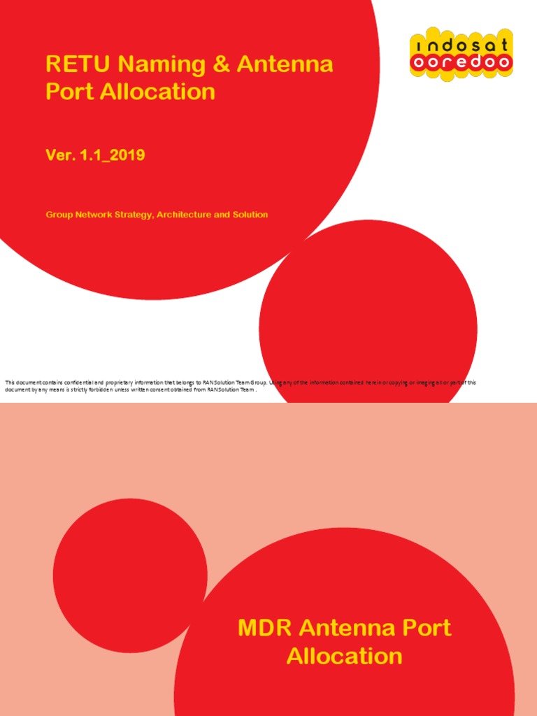RET Naming and Antenna Port Allocation 2019 - v1.1 | PDF ...