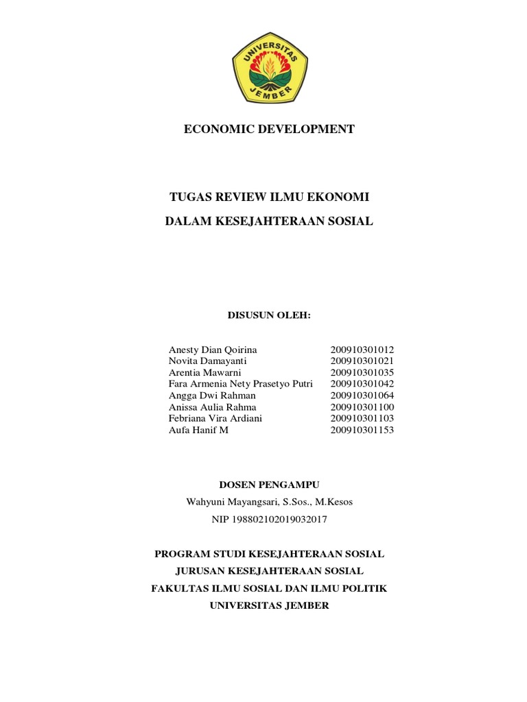 Review Buku Economic Development, Kelompok B. | PDF