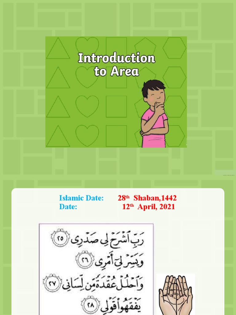 Introduction To Area | PDF | Area | Rectangle