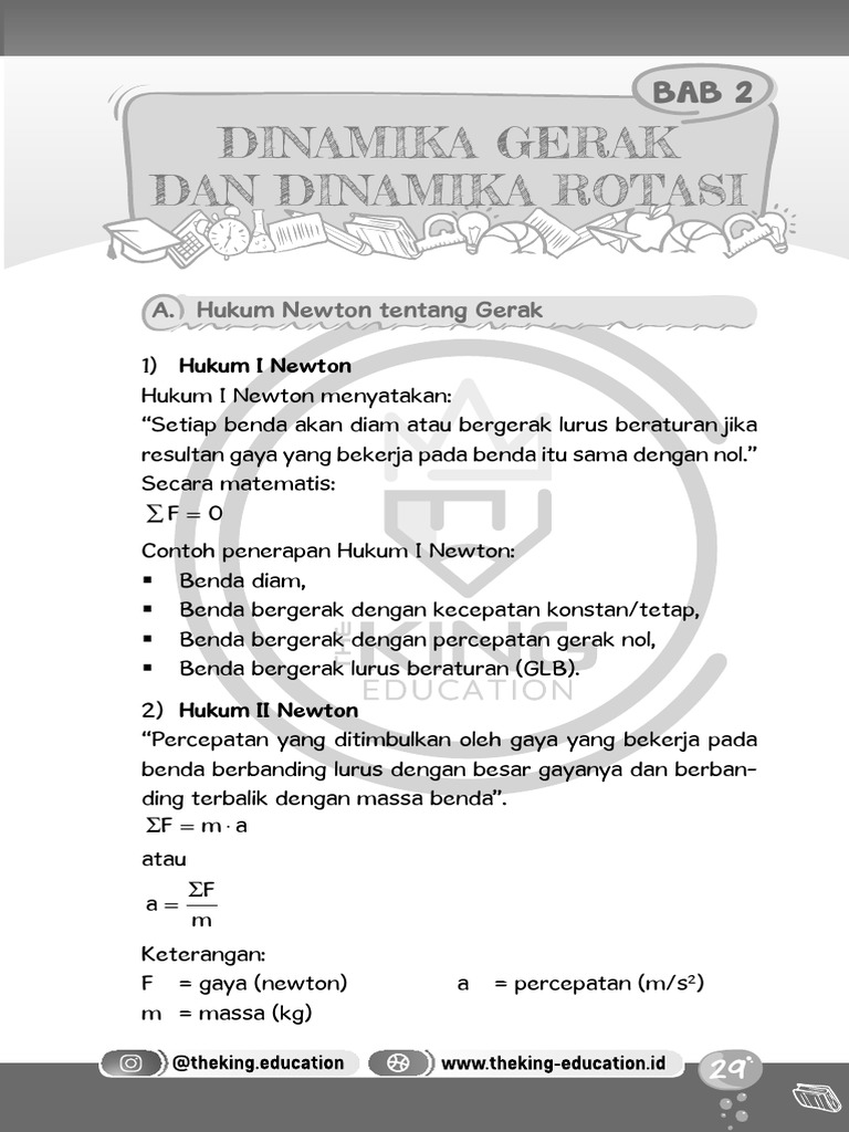 Bab 2 Dinamika Gerak & Dinamika Rotasi | PDF