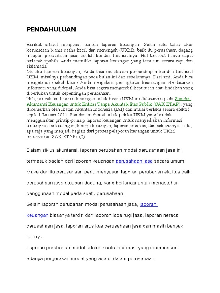 Materi Spreadsheet - Perubahan Modal Dan Neraca | PDF