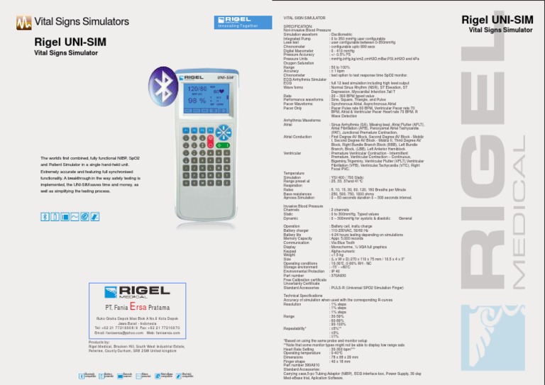 Brosur Rigel UNI-SIM | PDF | Cardiovascular System | Cardiovascular ...