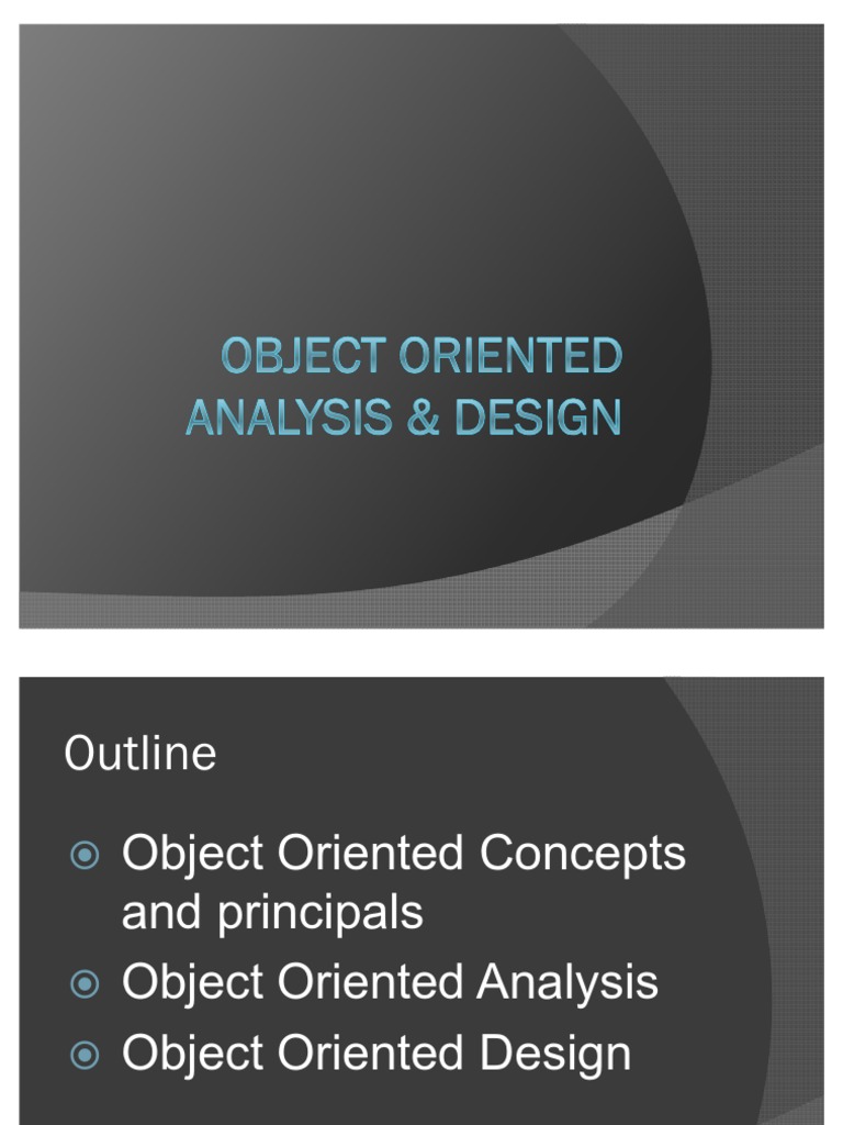 Understanding OOAD Concepts | PDF | Object Oriented Programming ...
