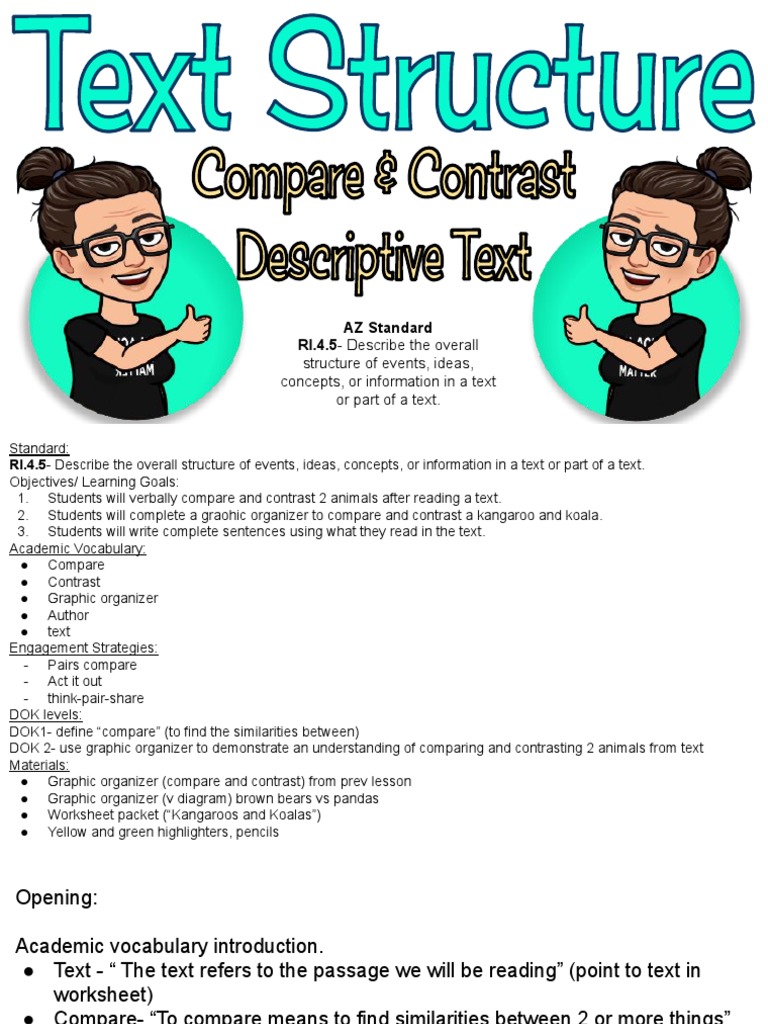 Compare and Contrast - 3rd Grade Group | PDF | Learning | Cognitive Science
