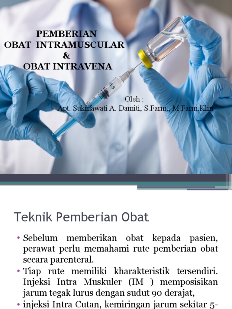 Pemberian Injeksi Im Dan Iv | PDF