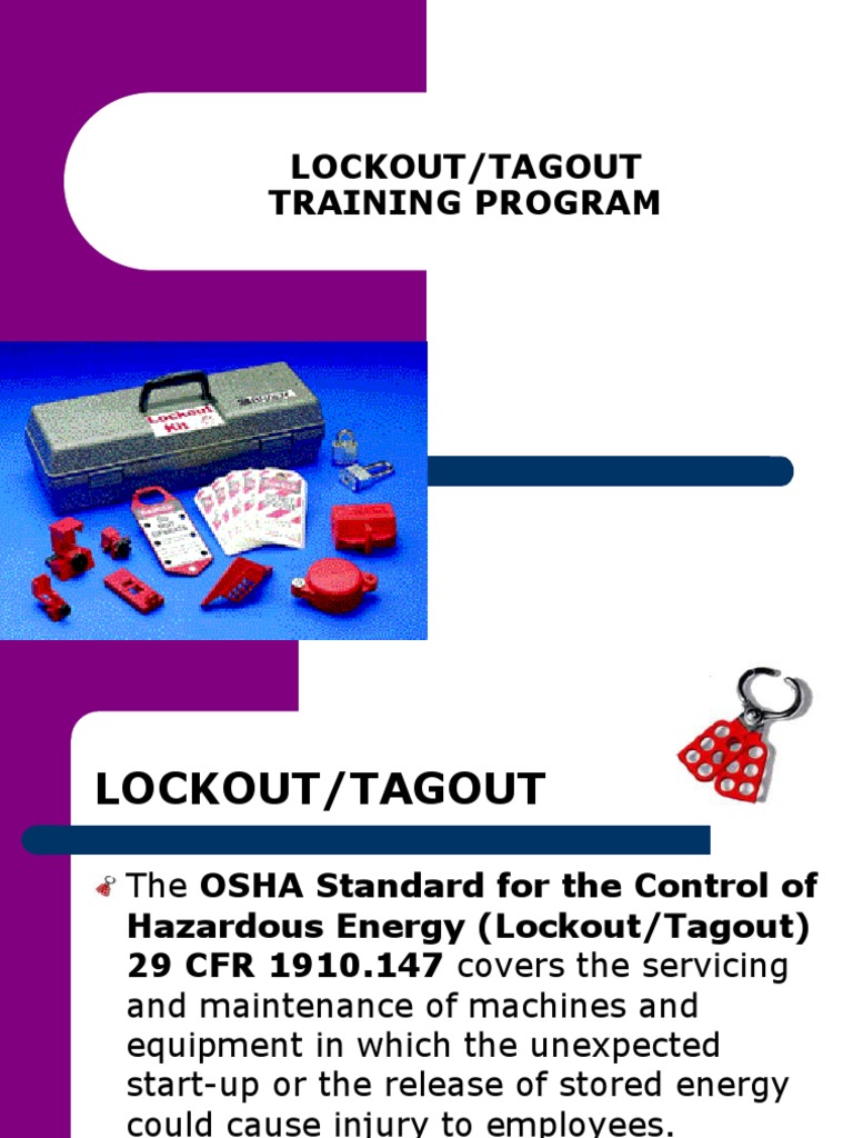 Lockout/Tagout Safety Training Guide | PDF | Manufactured Goods ...