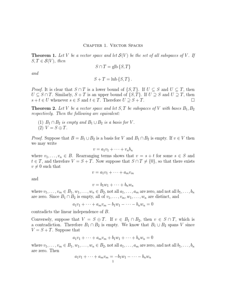 Advanced Linear Algebra | PDF | Basis (Linear Algebra) | Linear Map Advanced Linear Algebra | PDF | Basis (Linear Algebra) | Linear Map