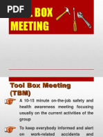TOOLBOX SAFETY MEETING Form | PDF