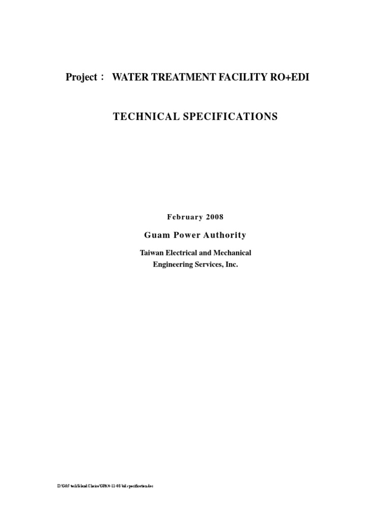 EDI Water Treatment | PDF | Water Purification | Membrane