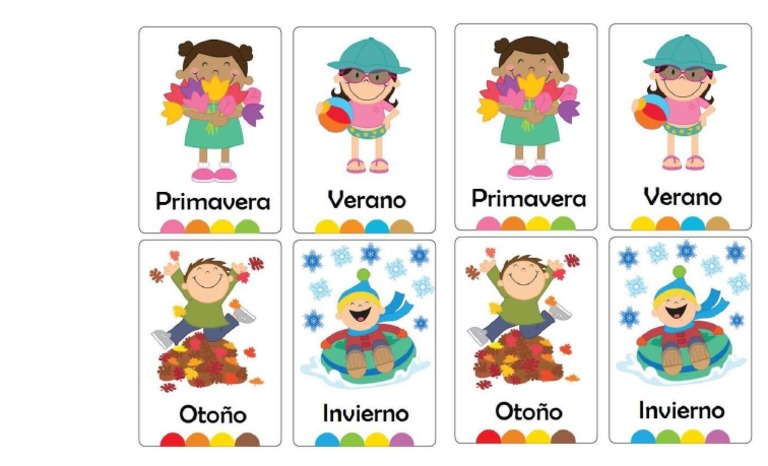 Tarjeta de Las Estaciones | PDF