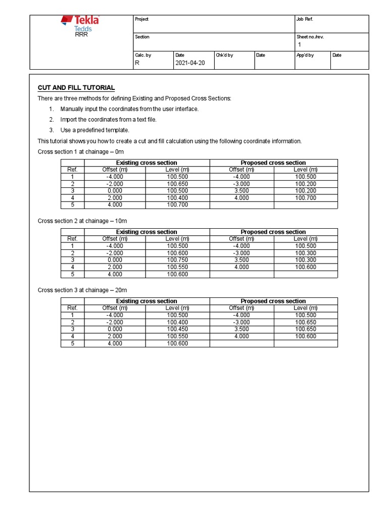 Cut and Fill Tutorial | PDF | Slope | Computer File
