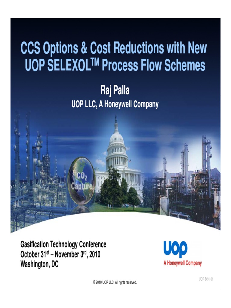 CO2 & Selexol | PDF | Carbon Dioxide | Gasification