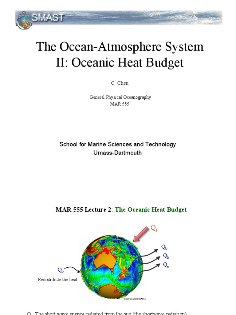 Oceanic Heat Budget | PDF | Heat Transfer | Atmosphere Of Earth