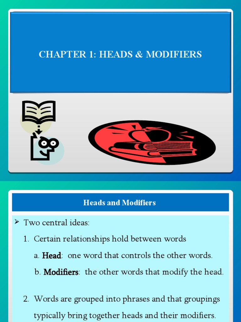 Chapter 1: Heads & Modifiers | PDF | Noun | Phrase