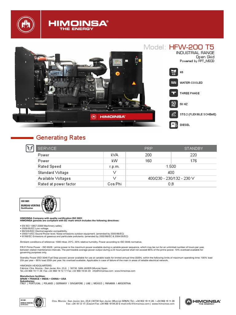 Model: HFW-200 T5 | PDF | Machines | Mechanical Engineering