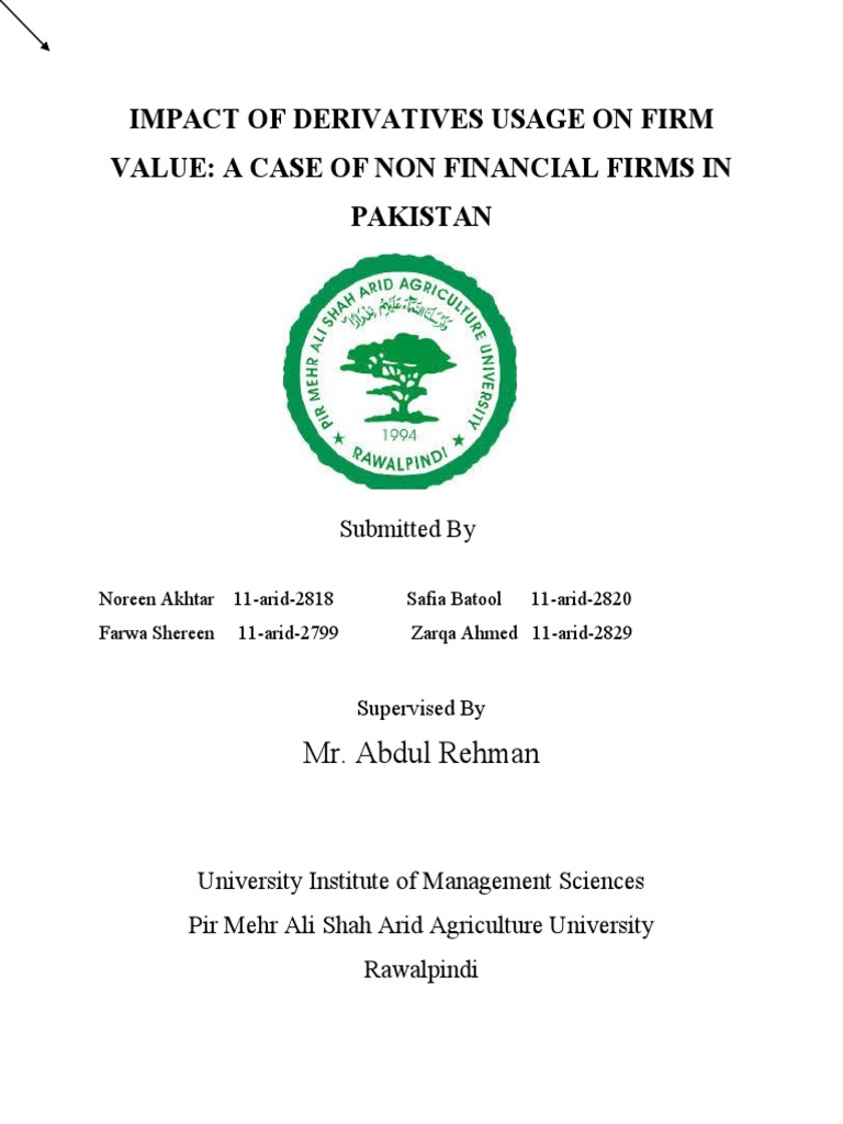 Final-Project Mba HR | PDF | Derivative (Finance) | Credit Default Swap