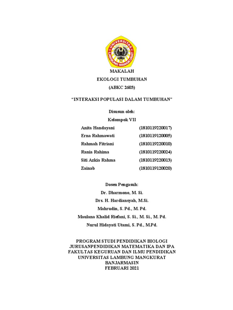 Interaksi Protokoperasi dan Herbivori | PDF