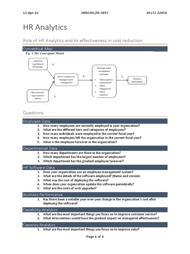 HR Analytics: Role of HR Analytics and Its Effectiveness in Cost ...