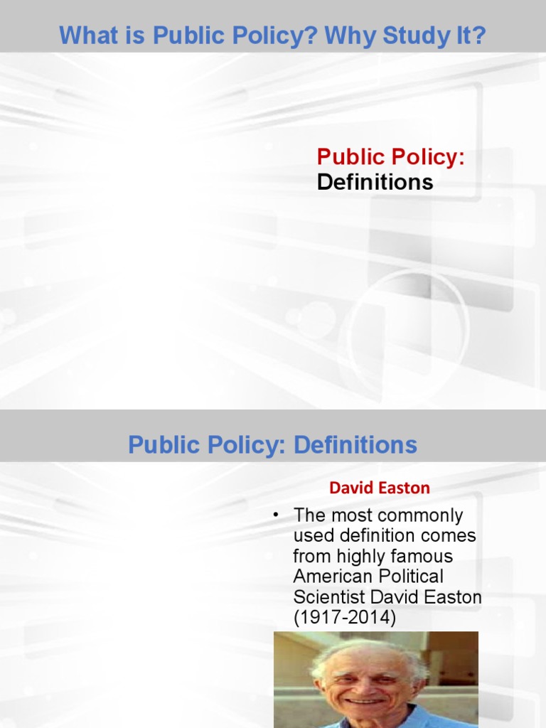What Is Public Policy Why Study It | PDF | Policy | Governance