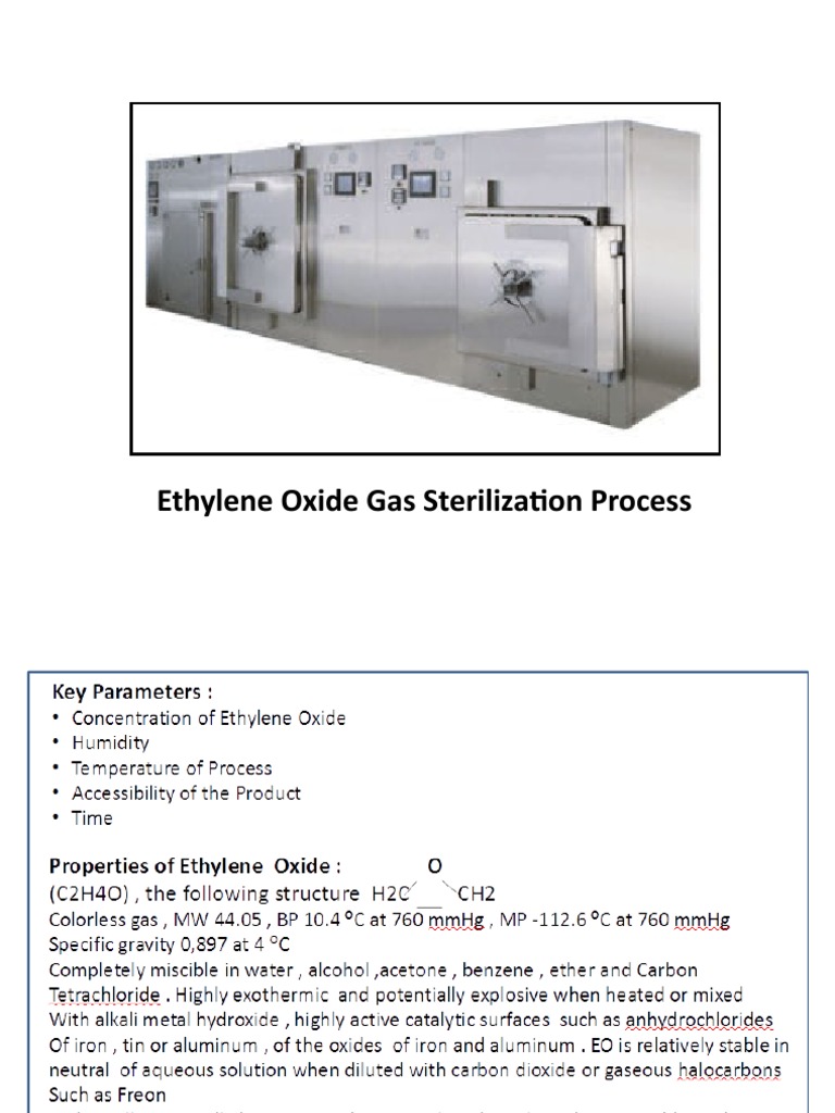 Ethylene Oxide Gas Sterilization Process | PDF | Sterilization ...