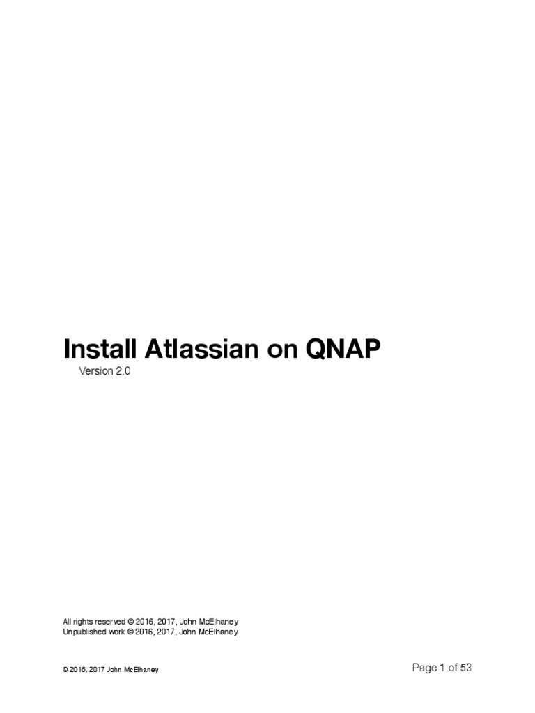 Install Atlassian On QNAP v2 | PDF | Postgre Sql | My Sql
