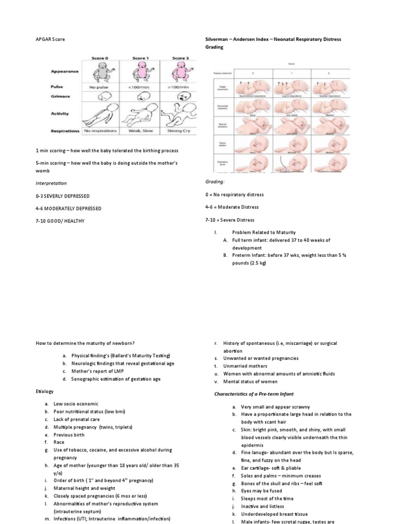 Module 1 - Nursing Care of at Risk - High Risk - Sick Client Newborn ...