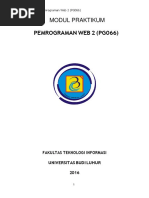 Modul Praktikum Pemrograman Web 1 | PDF