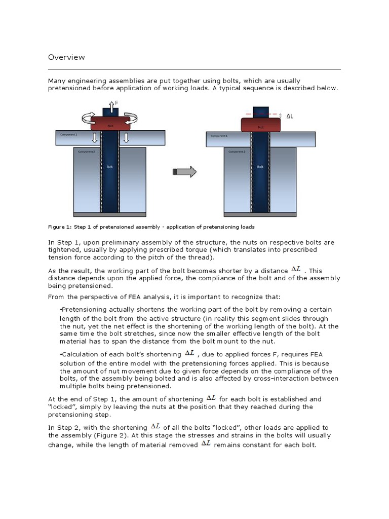 Bolt Pretension Analysis | PDF | Nut (Hardware) | Screw